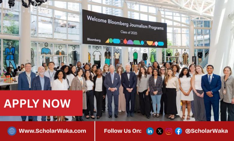 Bloomberg Journalism Fellowship 2026 in USA | Fully Funded | ScholarWaka